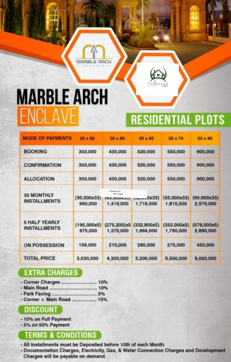 Marble Arch Enclave Rawalpindi || Invest Wisely